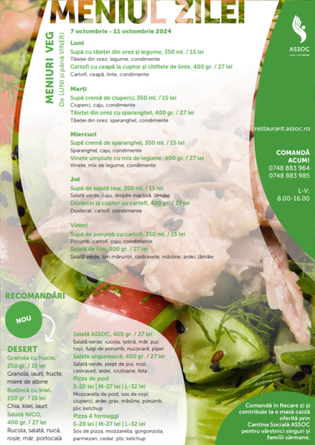 MENIUL ZILEI BAIA MARE - Restaurant Assoc